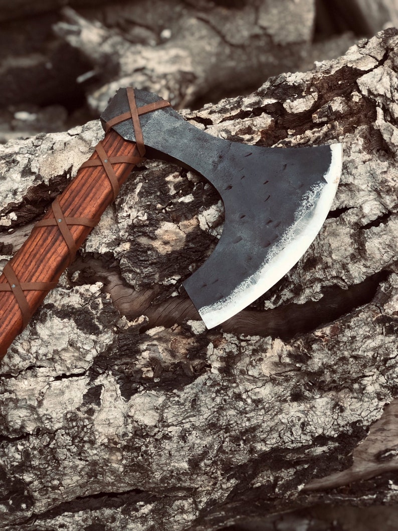 Two-handed Berserker Axe MODEL-2, Ragnar Felling Axe, Viking Axe, Large ...