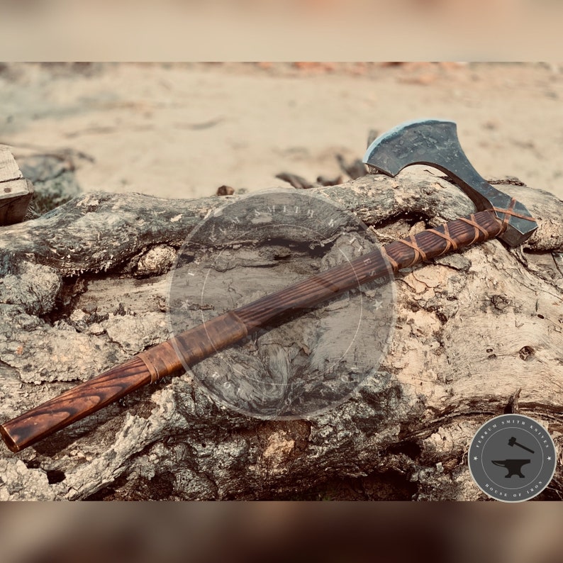 Two-handed Berserker Axe MODEL-2, Ragnar Felling Axe, Viking Axe, Large ...