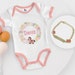 Personalized Name Pink Baby Body Bodysuit and Baby Girl Tag Gift Set - Etsy