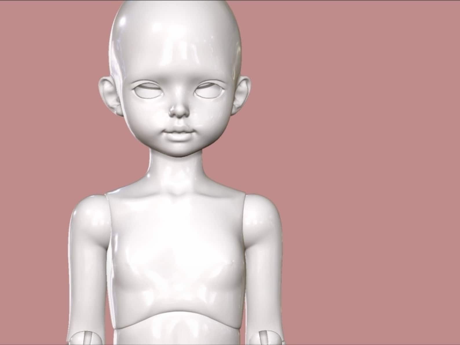 Bjd Girl Doll Enforeverything for Print 3d Female Model Archive STL - Etsy