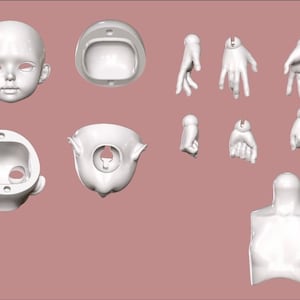 Bjd Girl Doll Enforeverything for Print 3d Female Model Archive STL - Etsy
