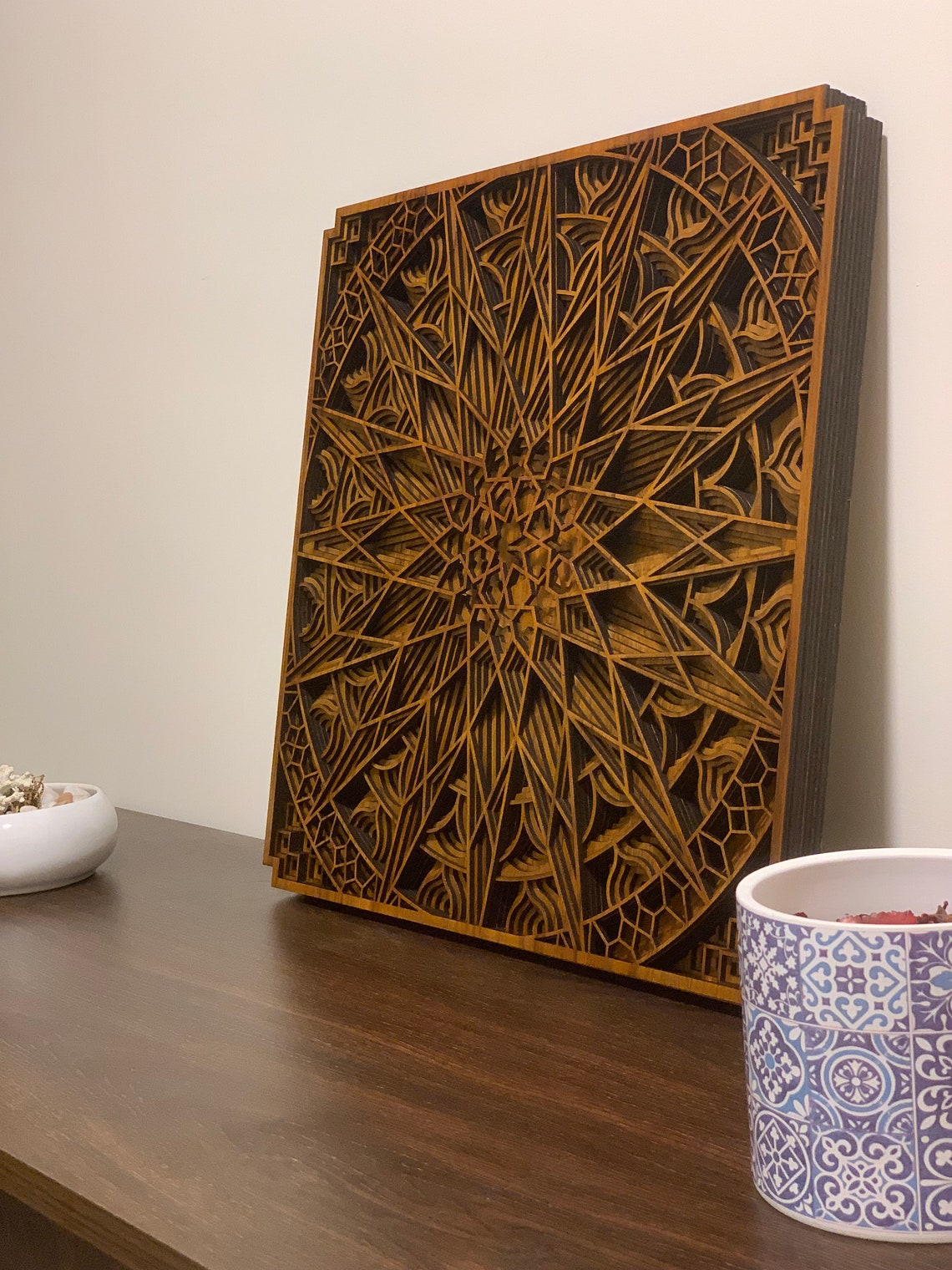 Astral Arcane - 3D Wall Art - Teak Wood - Etsy