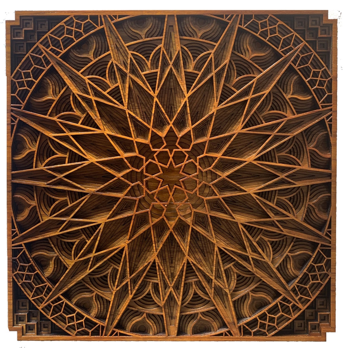 Astral Arcane - 3D Wall Art - Teak Wood - Etsy
