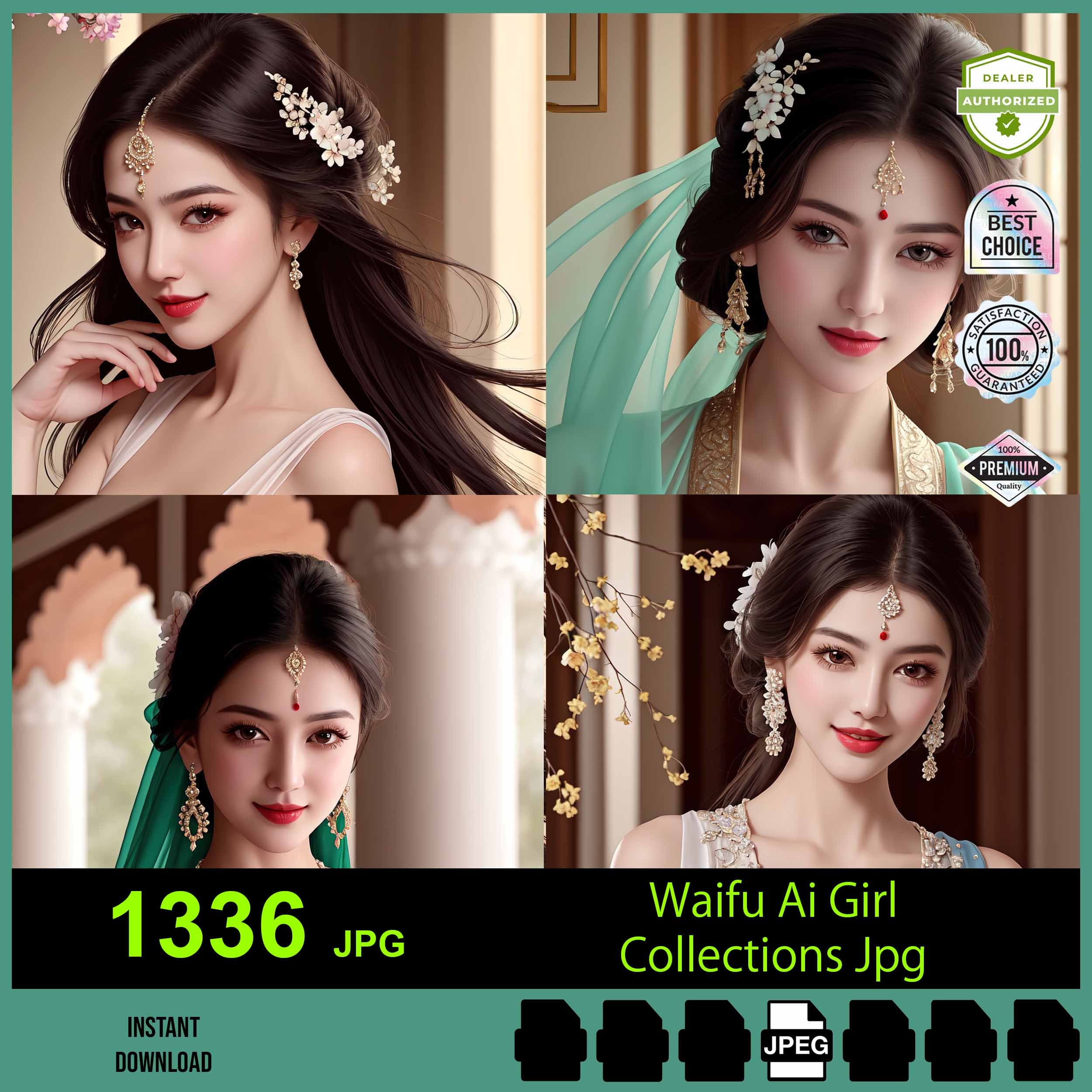 Waifu179 Realistic Indian AI Pretty Girl Art Digital - Etsy