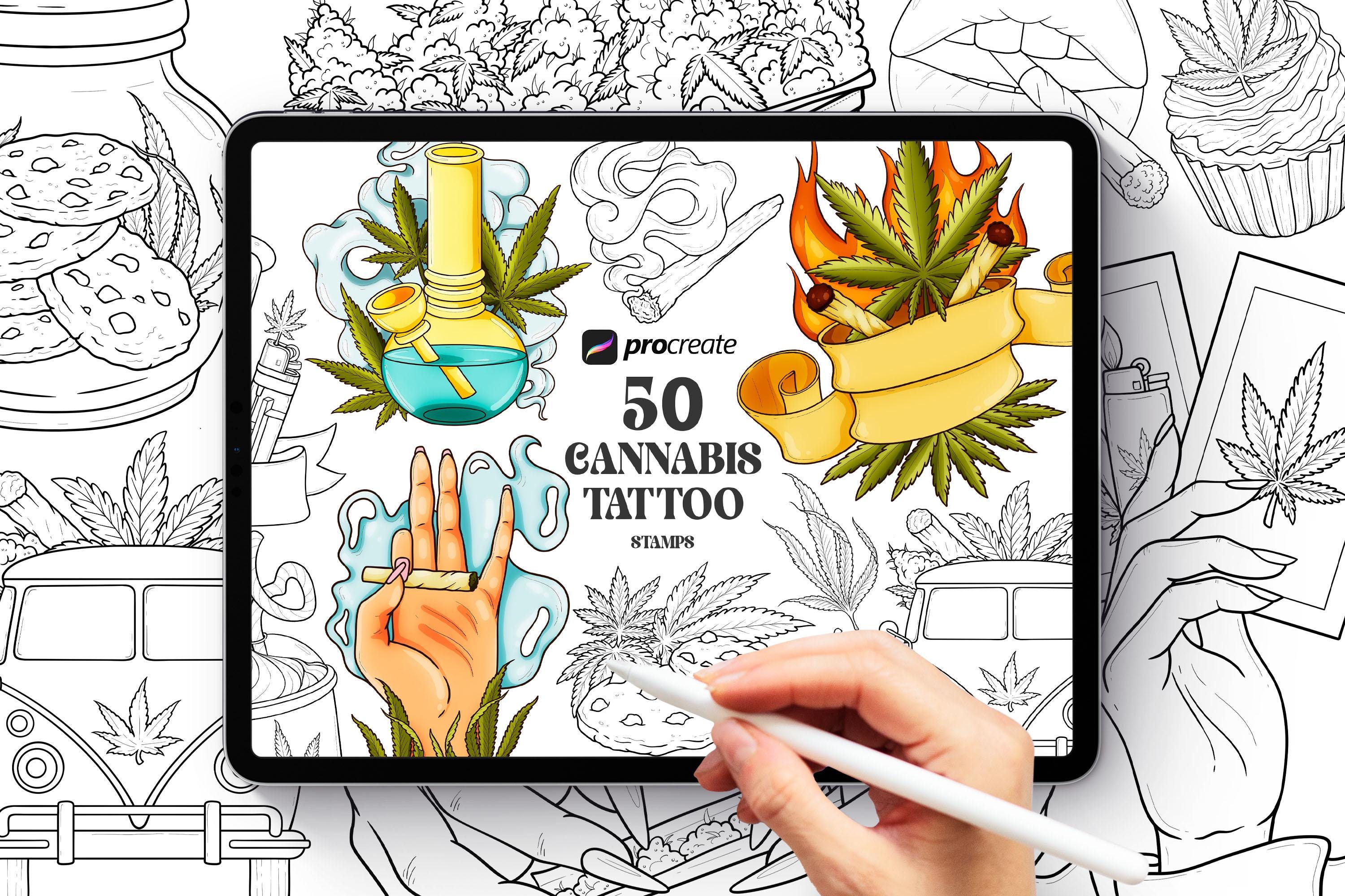 420 Weed Tattoo Designs