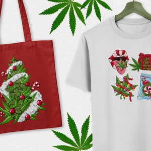 Christmas Cannabis Clipart, Weed Christmas Png, Cannabis Wreath Png ...