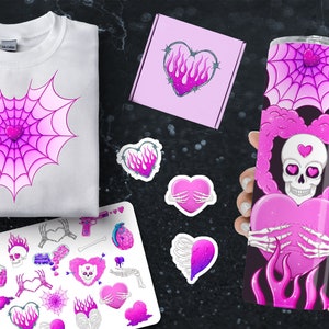 Spooky Valentine Clipart, Creepy Valentine, Skeleton Valentine Clipart ...