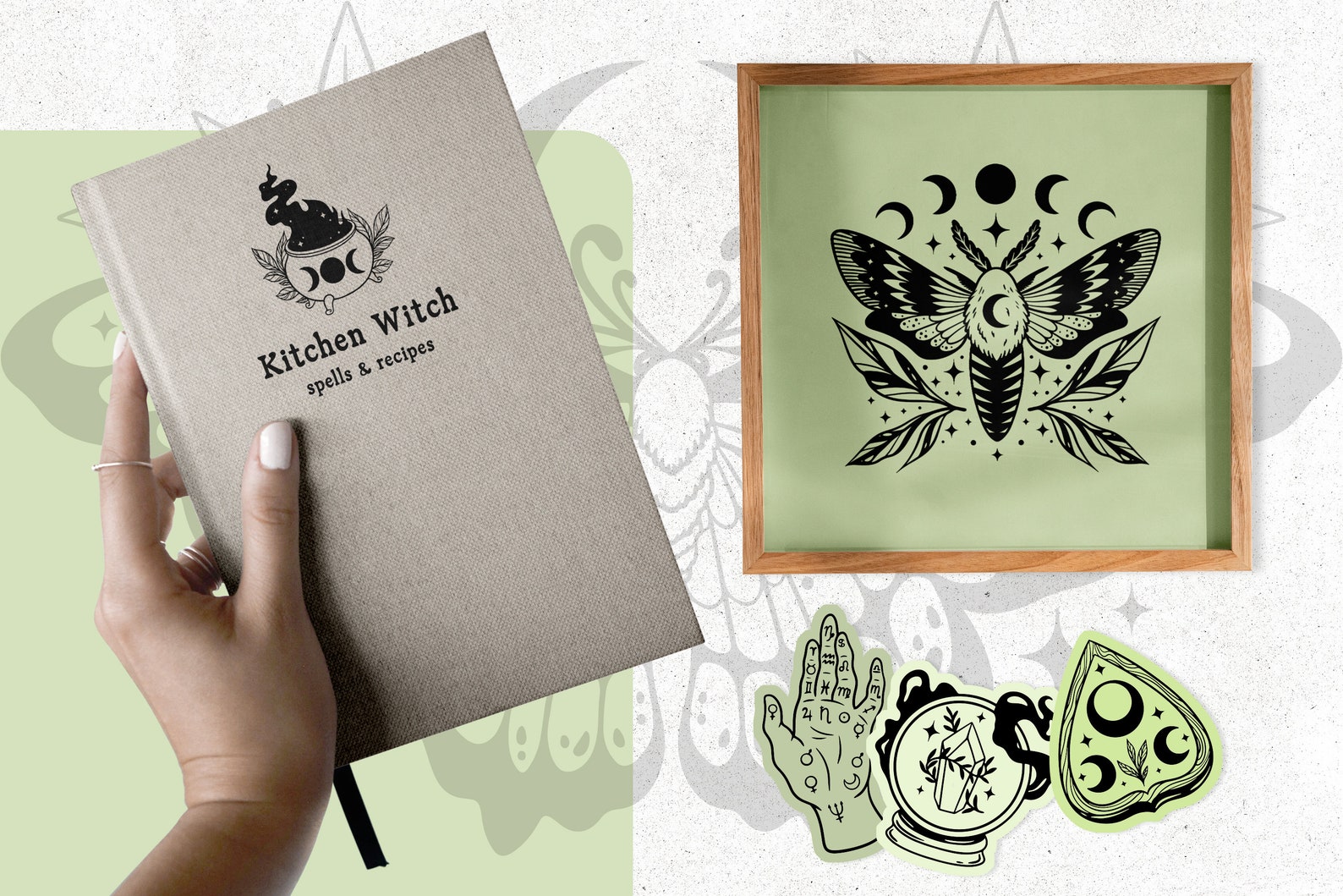Celestial and Witchcraft SVG/PNG Bundle 77 Designs, Mystical SVG Bundle ...