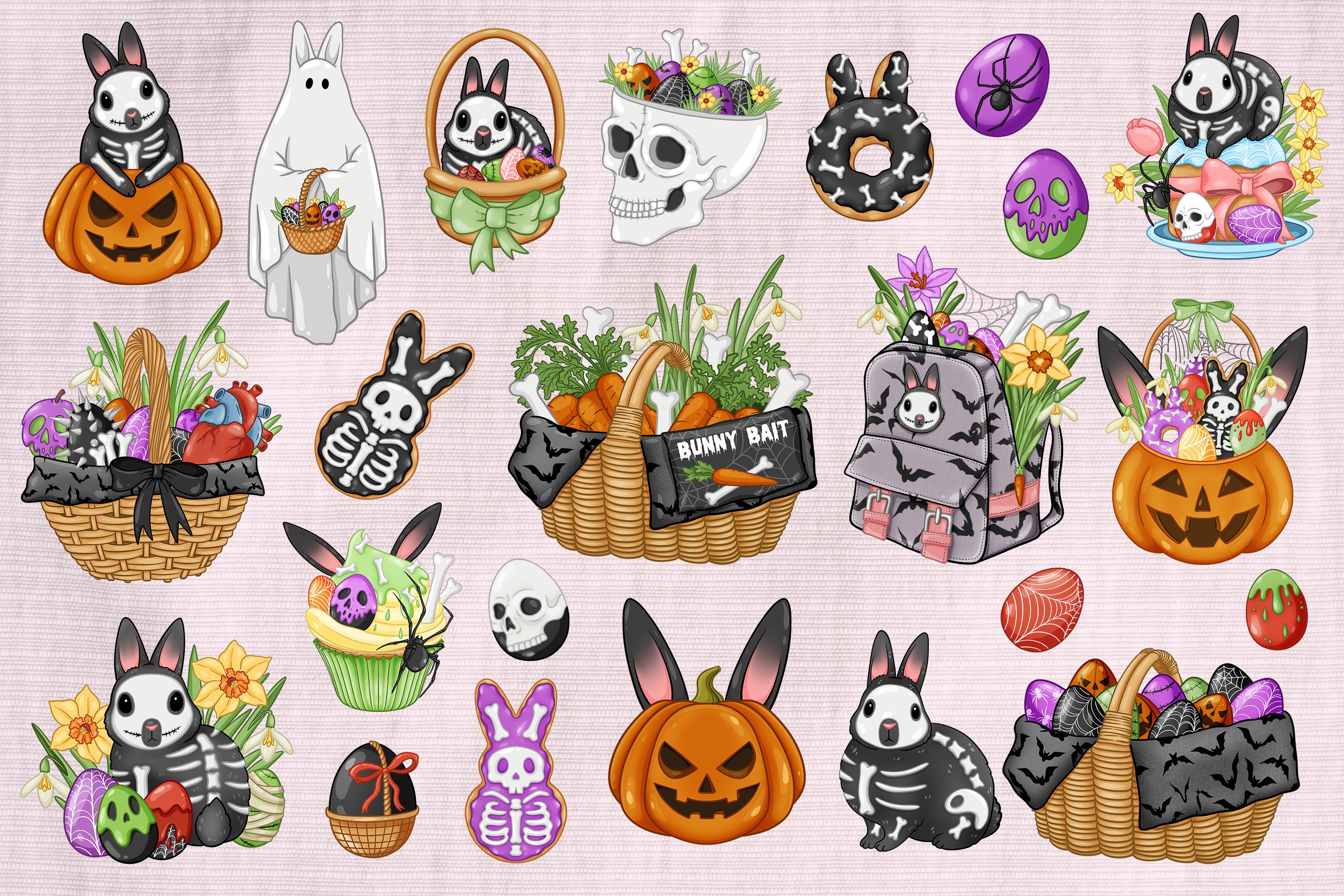 Spooky Easter Png Files, Creepy Easter Png, Bunny Ghost Png, Goth ...
