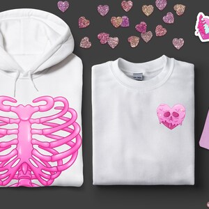 Pastel Goth Spooky Valentine's Day PNG File, Creepy Valentine Clipart ...