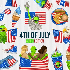 4th of July Clipart, Patriotic Planner Clipart, USA Clipart ...