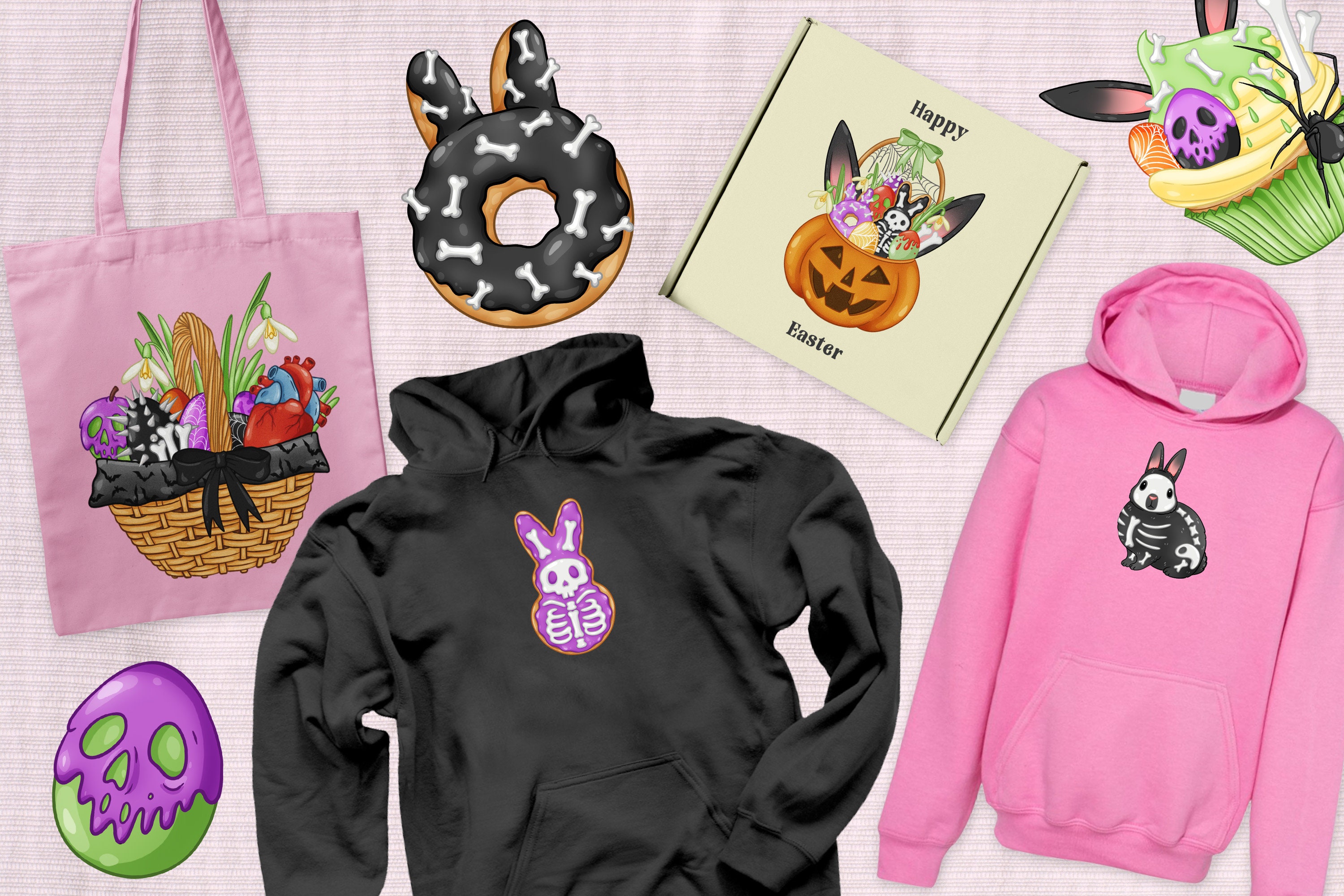 Spooky Easter Png Files, Creepy Easter Png, Bunny Ghost Png, Goth ...