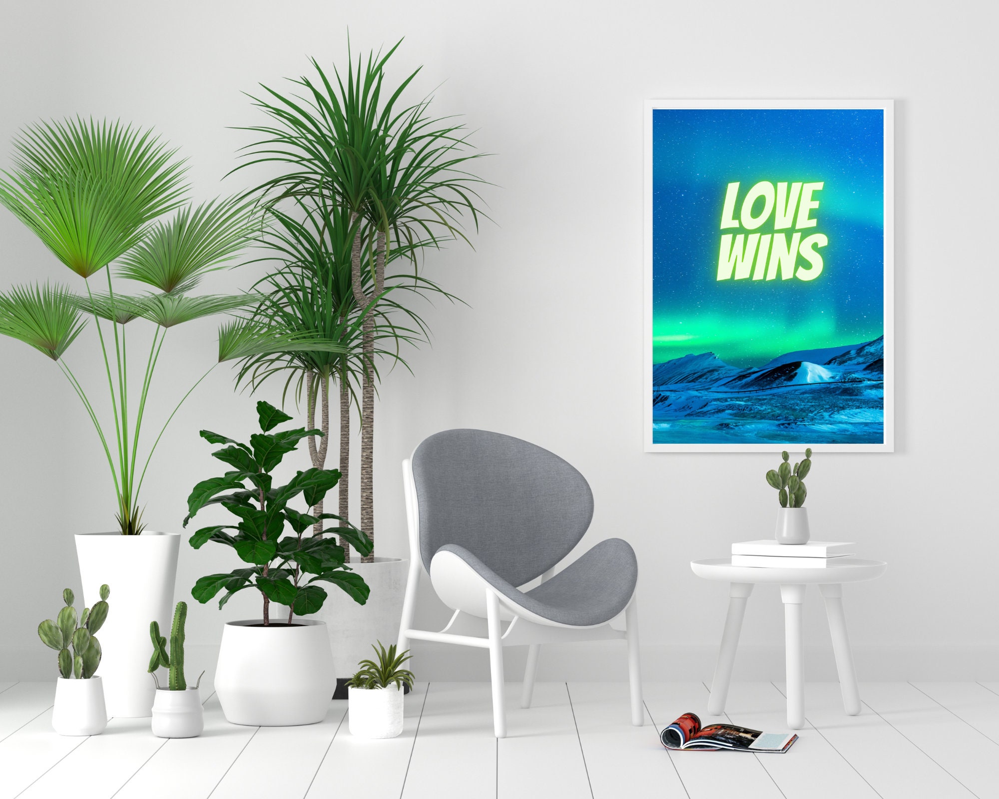 Love Wins Wall Art, Instant Download Printable Inspirational Quote Wall ...