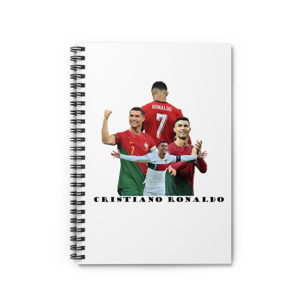Cristiano Ronaldo Spiral Notebook Ruled Line - Etsy