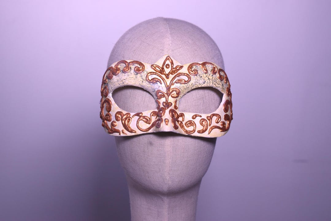 Vintage Venetian Colombina Half-mask - Etsy