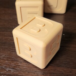 Alphabet and Numbers Blocks STL Files for 3D Printing | Printable Baby ...