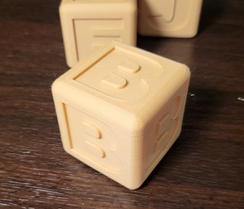 Alphabet and Numbers Blocks STL Files for 3D Printing | Printable Baby ...