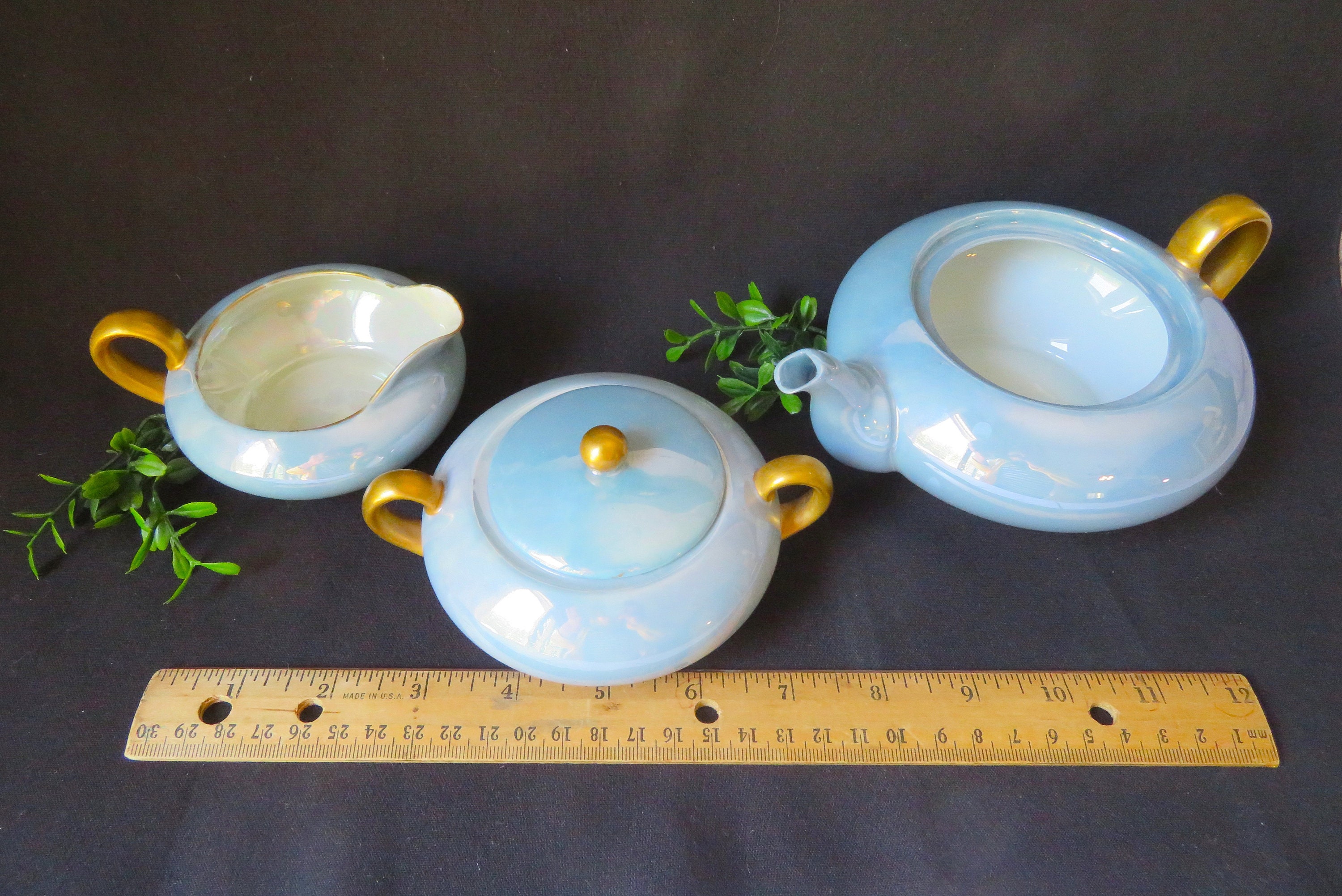 Vintage O and EG Royal Austria Tea Set. Early 1900s. Color is Solid ...