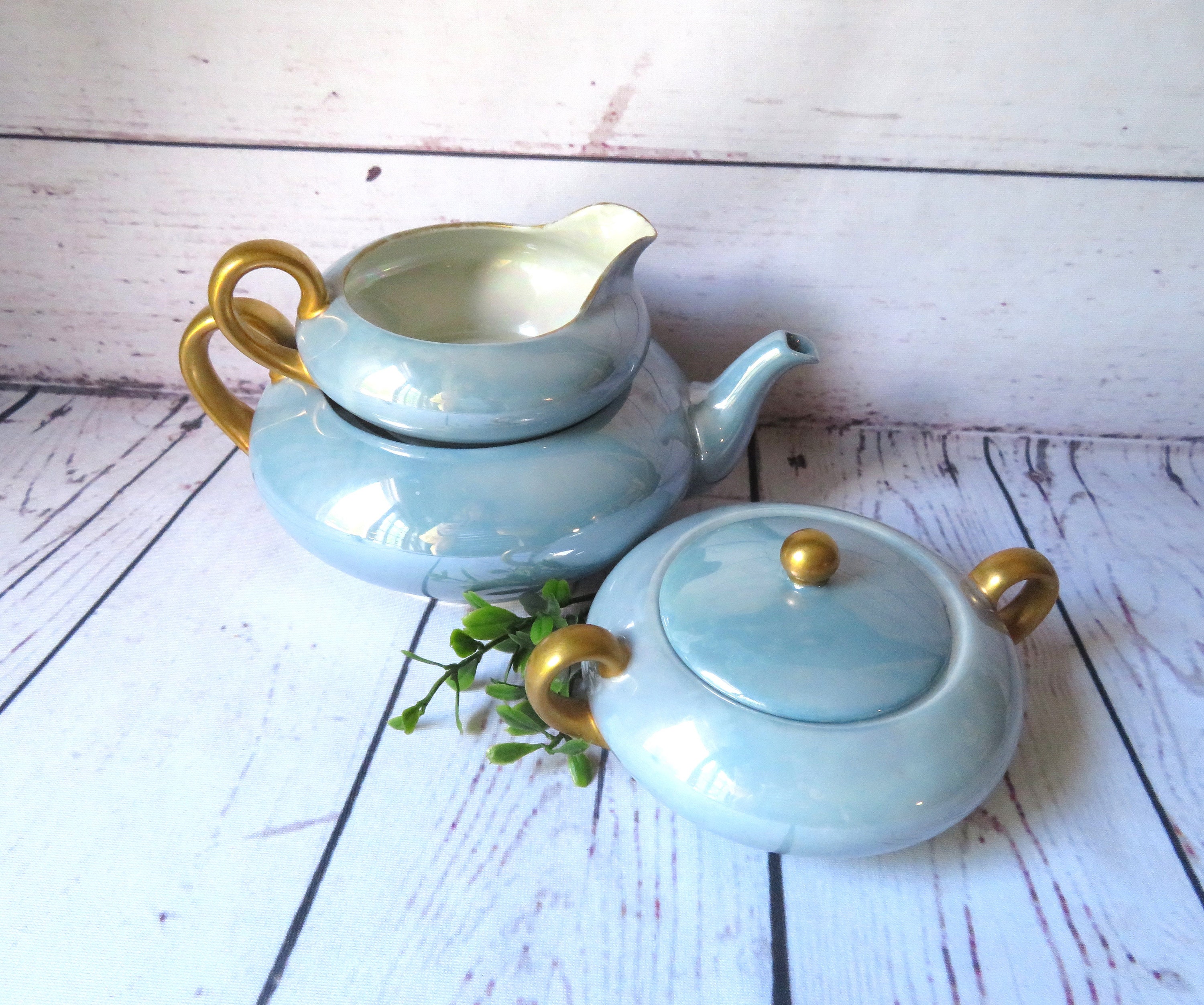 Vintage O and EG Royal Austria Tea Set. Early 1900s. Color is Solid ...