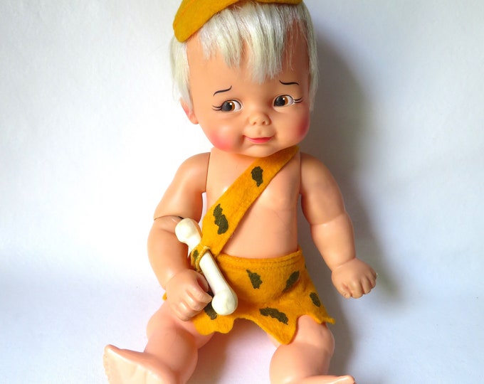 Vintage Bam Bam Doll From the Flintstones, 12 Inch Doll, Hanna-barbera ...