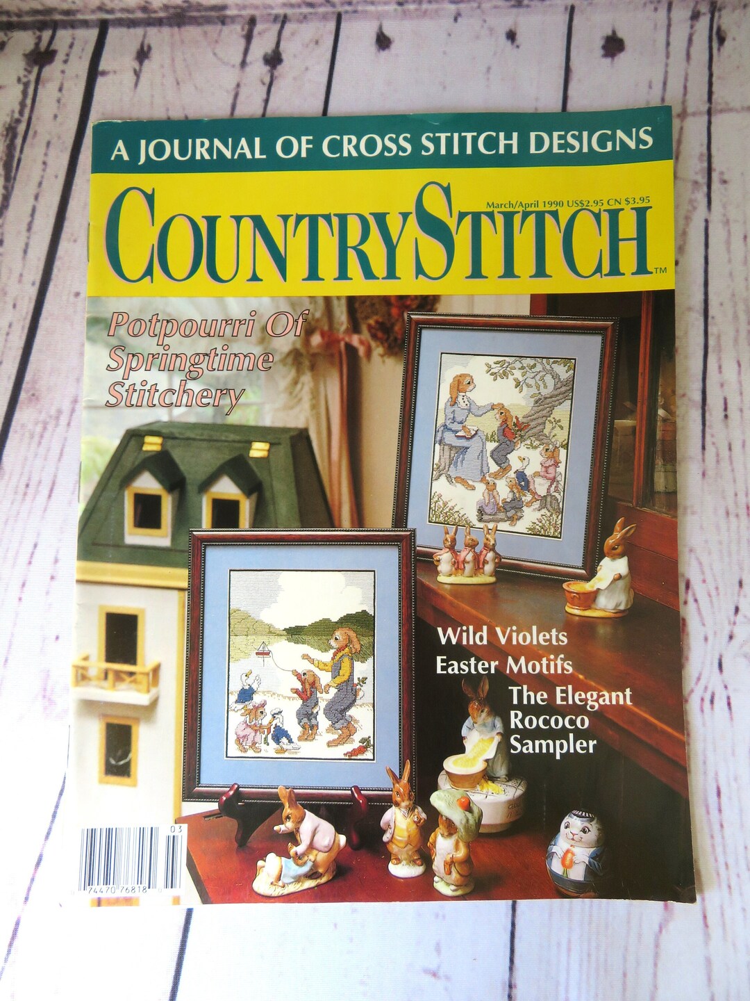 Cross Stitch Pattern Book: Country Stitch, March/april 1990 Volume, 20 ...
