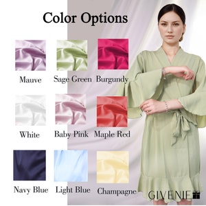 Personalized Wedding Bride Ruffle Robe With Design, Bridesmaid Robes ...