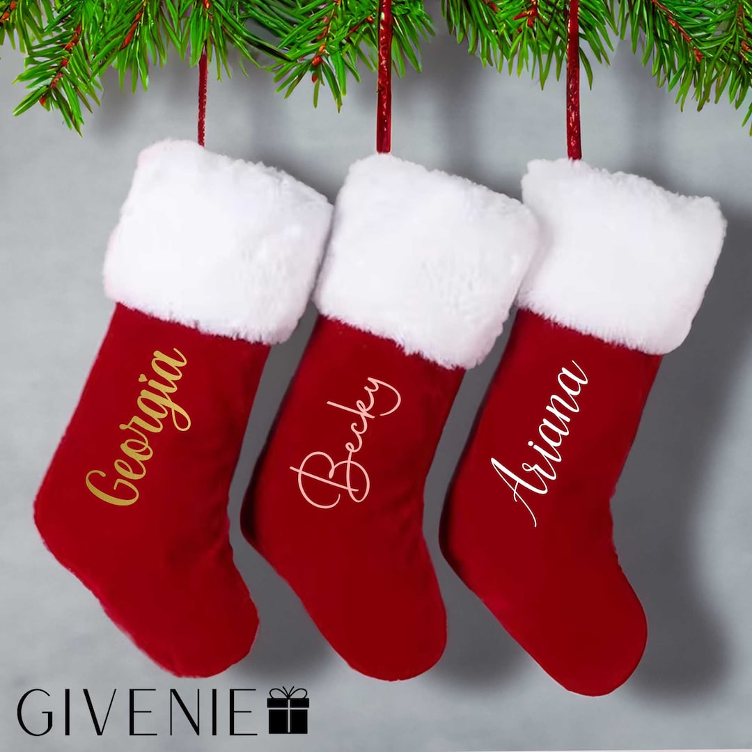 Personalized Christmas Stockings Customizable Christmas - Etsy