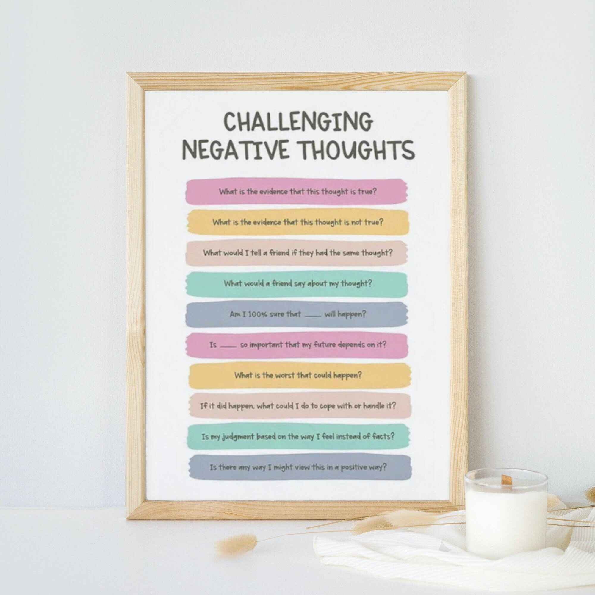 Mental Health Poster, OCD Recovery Print, Neurodiversity Support OCD ...