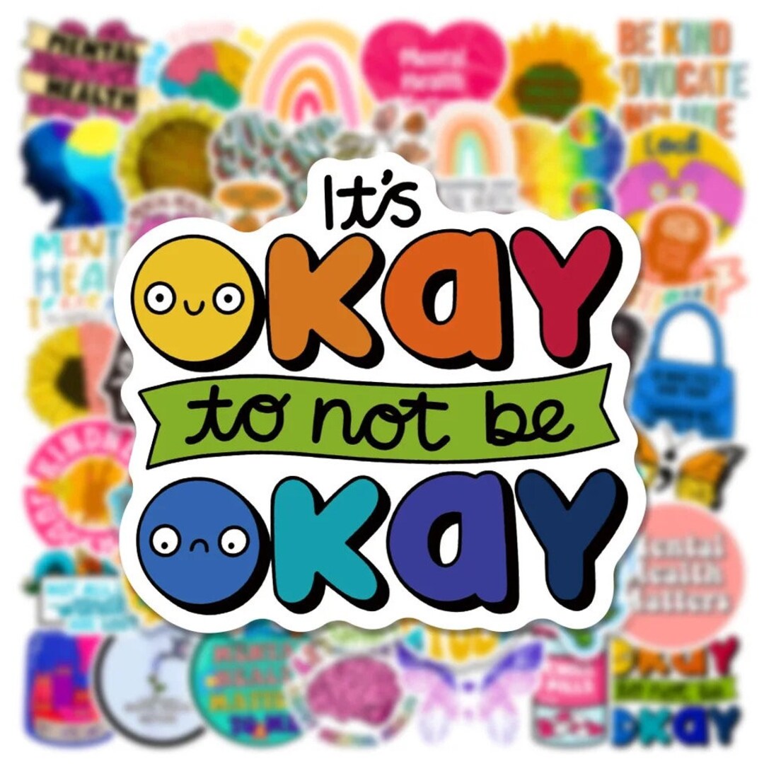 Mental Health Stickers, Anxiety Stickers, Laptop Stickers, Journal ...