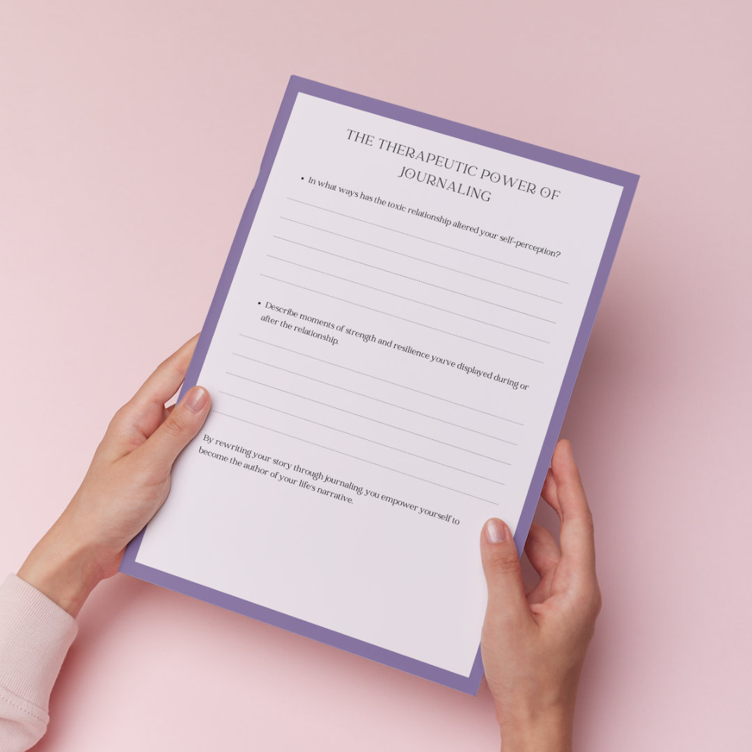 Recovery From Toxic Relationship Journal Template Worksheets ...