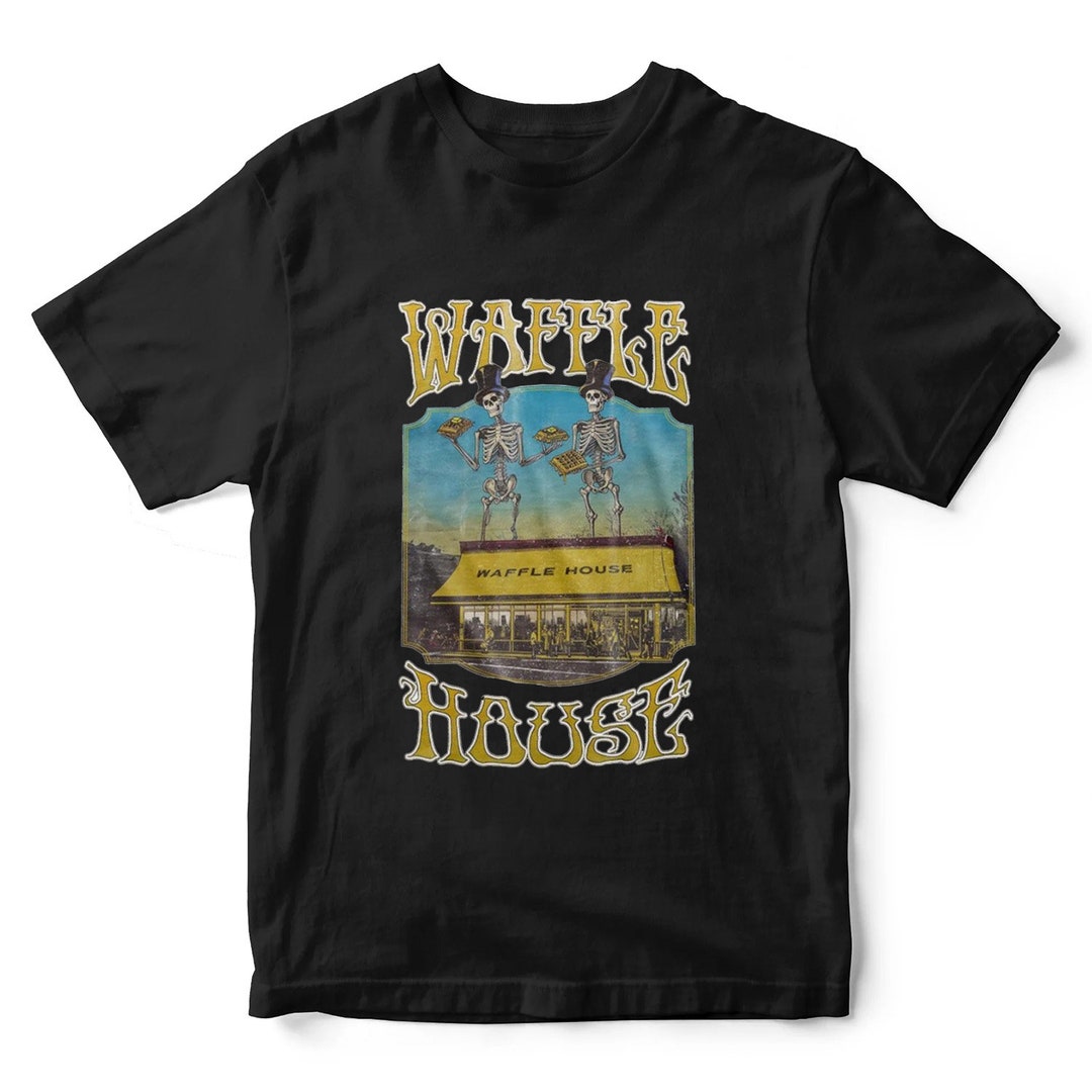 Vintage Graphic Design Waffle House Grateful Dead Lot Black Unisex T ...