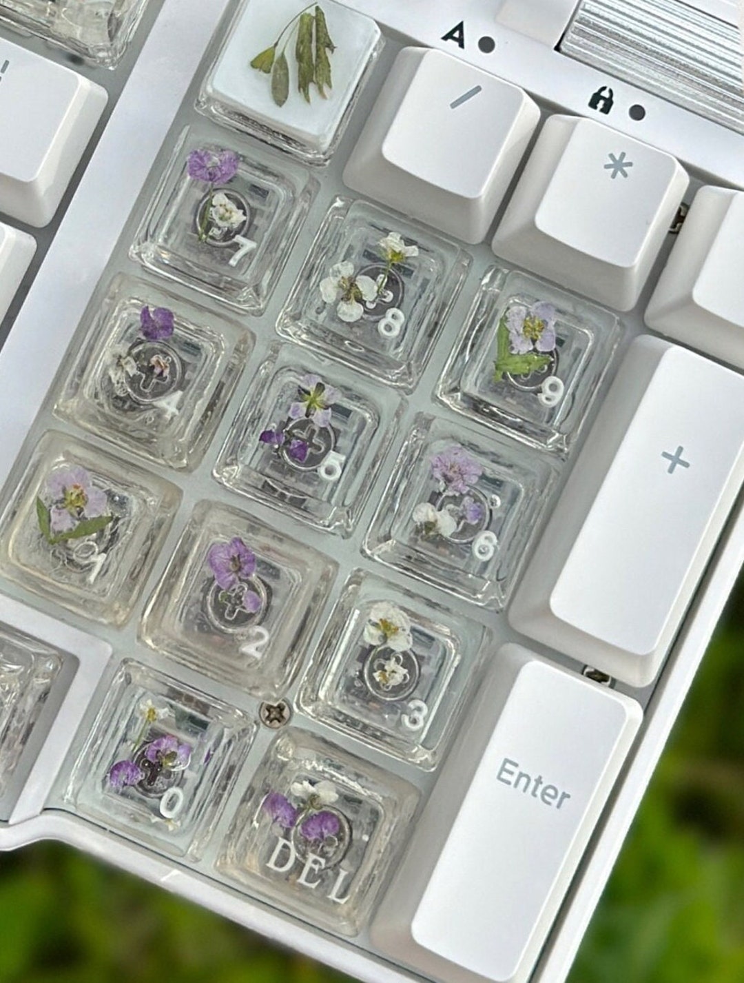 Spring Limited Edition | Floral & Plants Keycaps Calculator Set - Etsy
