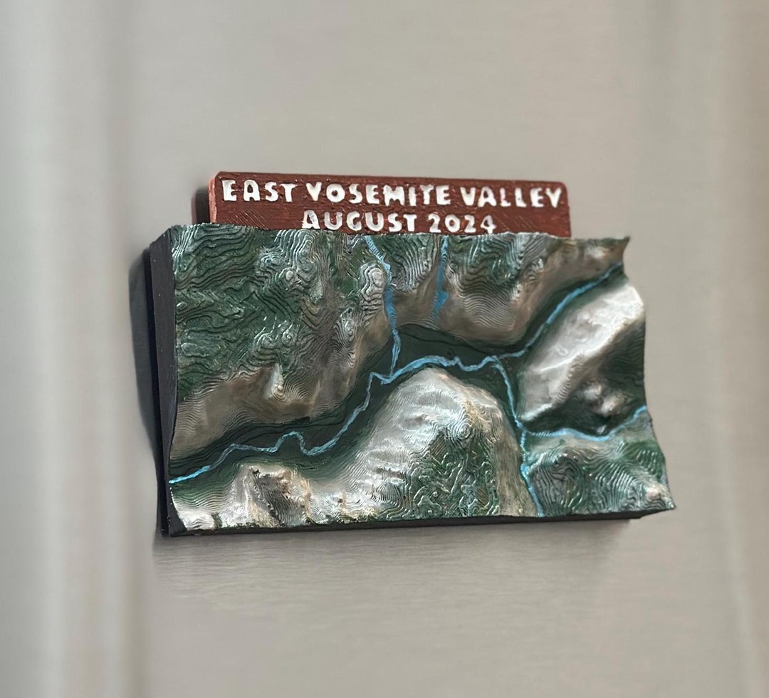 East Yosemite Valley Mountain Model Diorama | 3D Printed | Hand-painted ...
