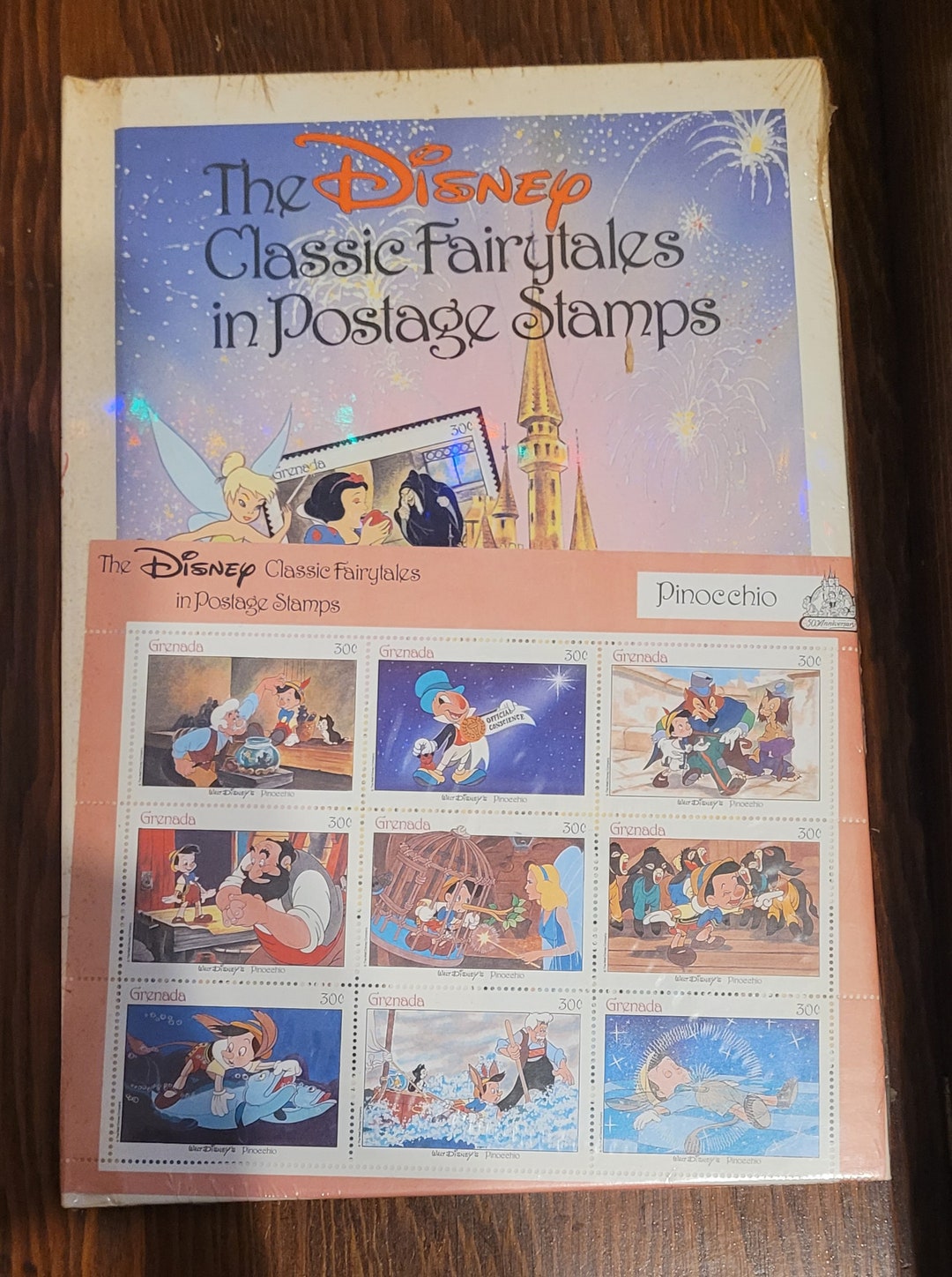The Disney Classic Fairytales in Postage Stamps Pinocchio - Etsy