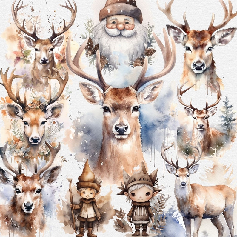 90 Boho Christmas Clipart,christmas Pngs,ornaments Clipart,winter ...