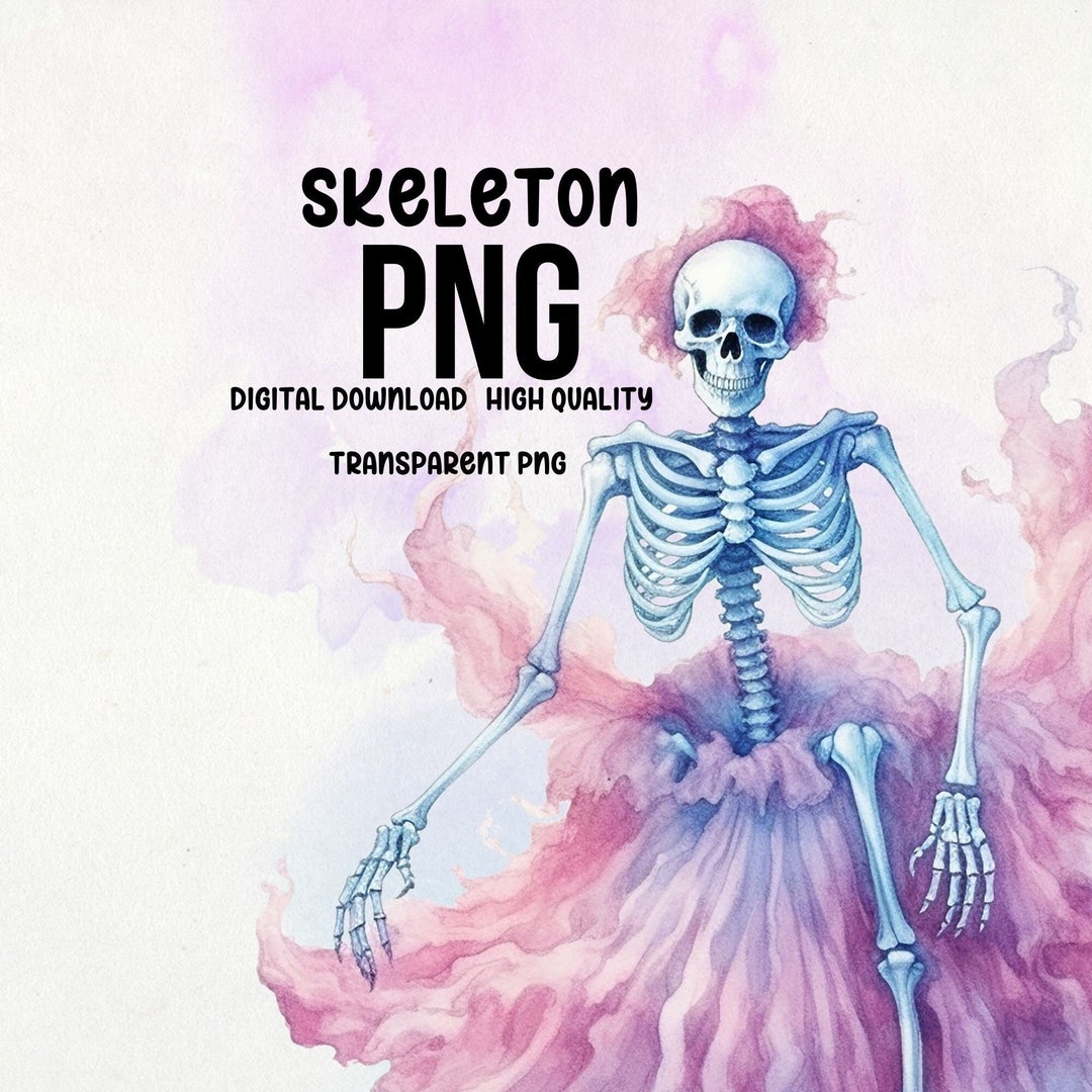 Skeleton Pastel Goth Pngs,commercial Use Clip Art,gothic Aesthetic Png ...