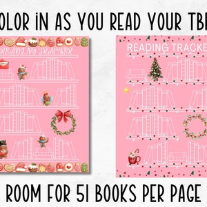 Christmas Reading Tracker Printable, Reading Journal,a4,a5,us Letter,hp ...