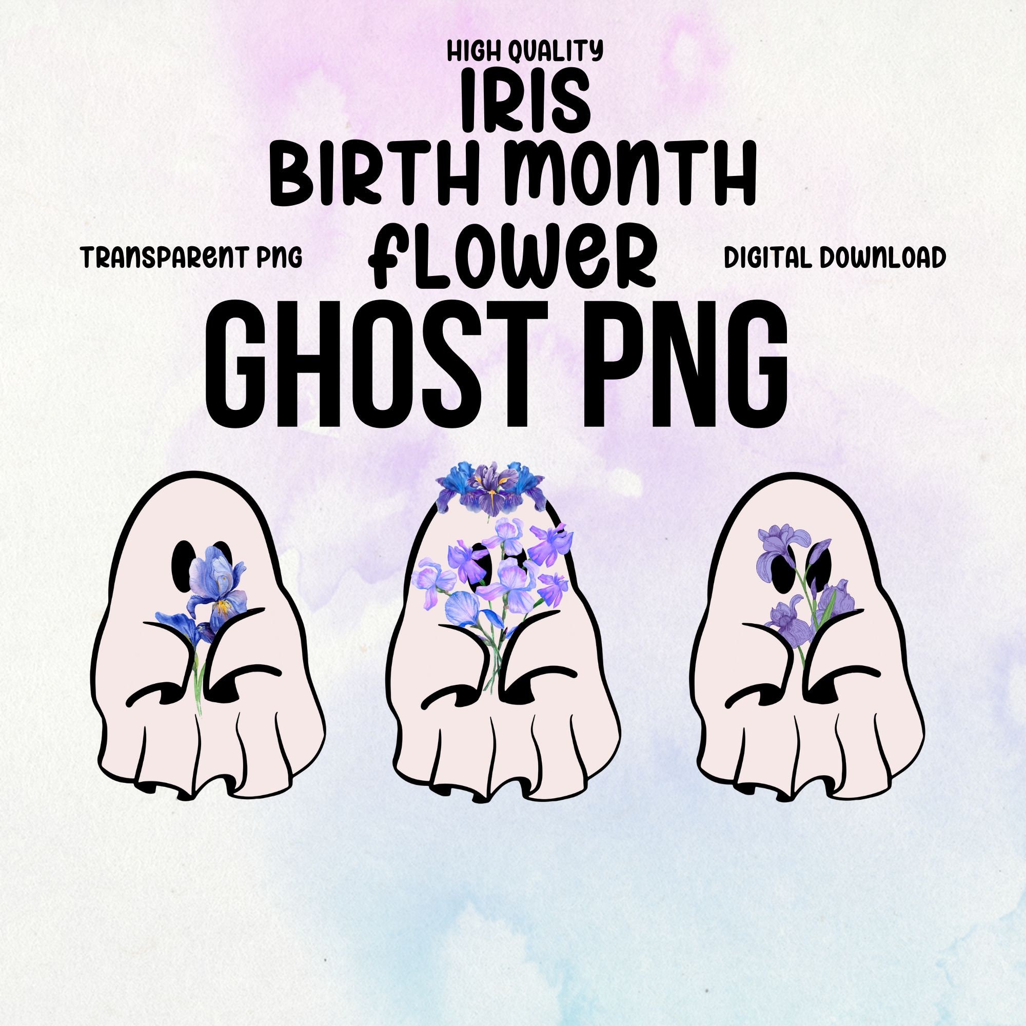 Iris Birth Month Flower Pngcommercial Use Clip Artdaffodil - Etsy