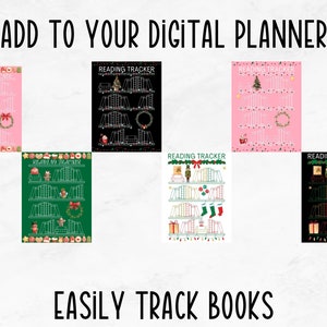 Christmas Reading Tracker Printable, Reading Journal,a4,a5,us Letter,hp ...