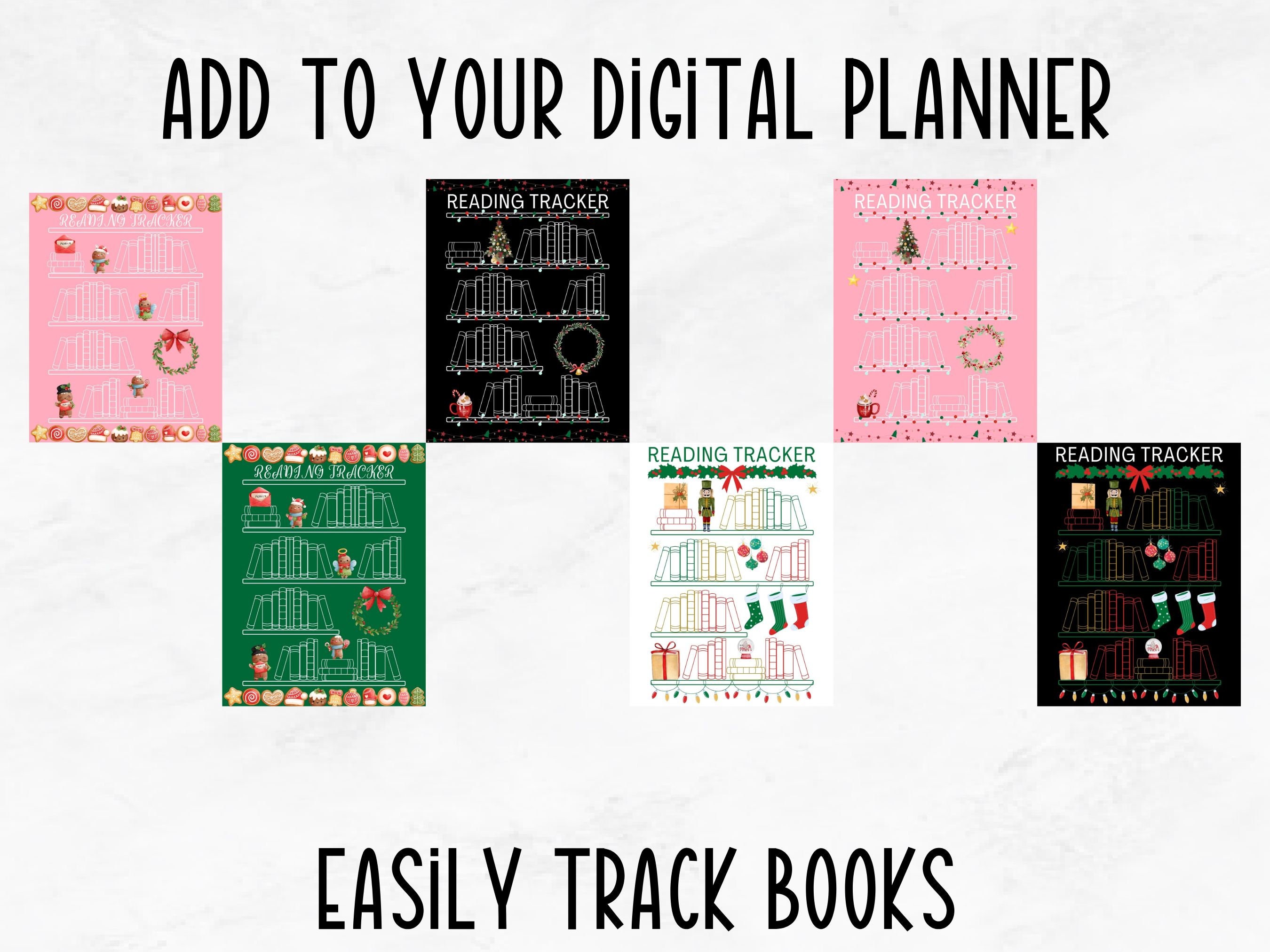 Christmas Reading Tracker Printable Reading Journala4a5us - Etsy