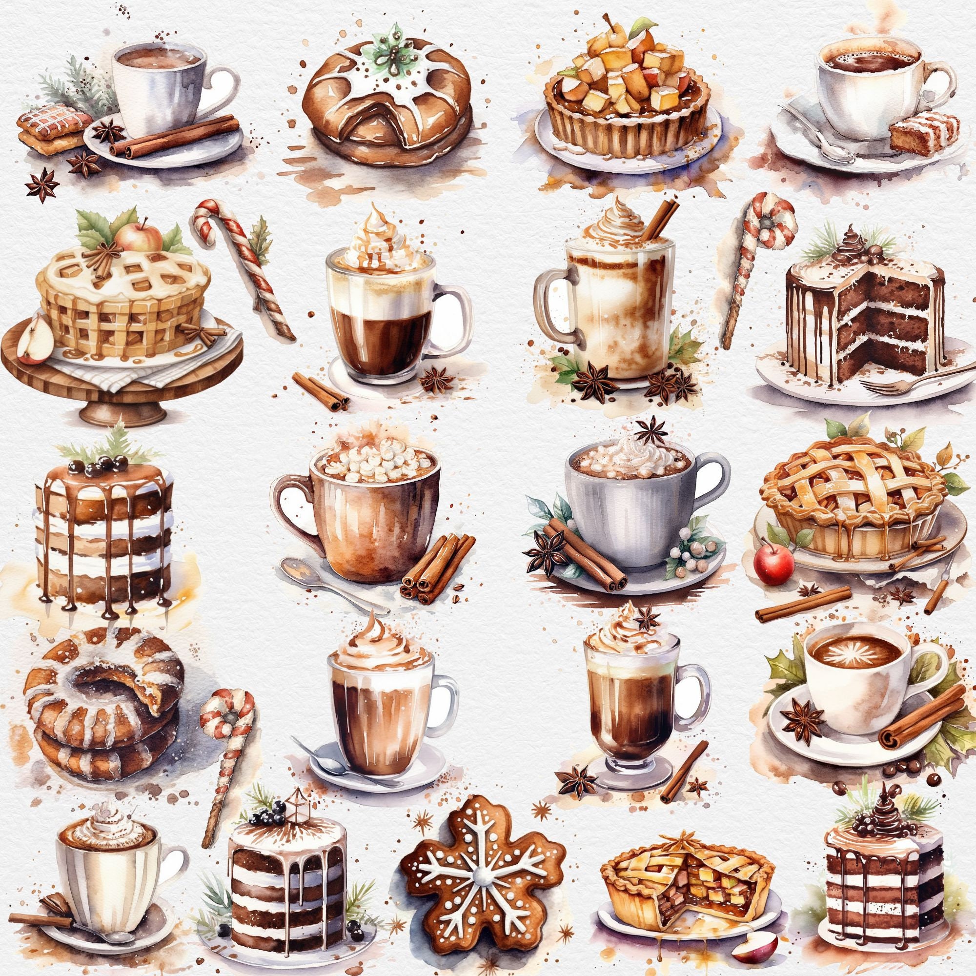 90 Boho Christmas Clipart,christmas Pngs,ornaments Clipart,winter ...