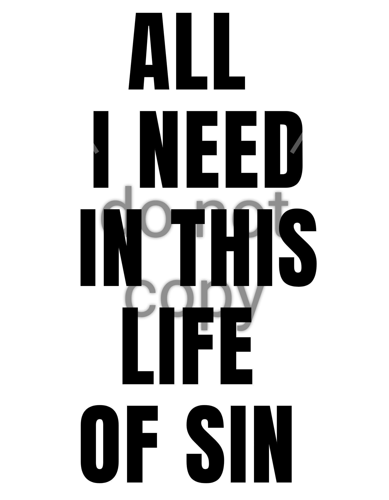 Life of Sin/down to Ride Png Sublimation Design - Etsy