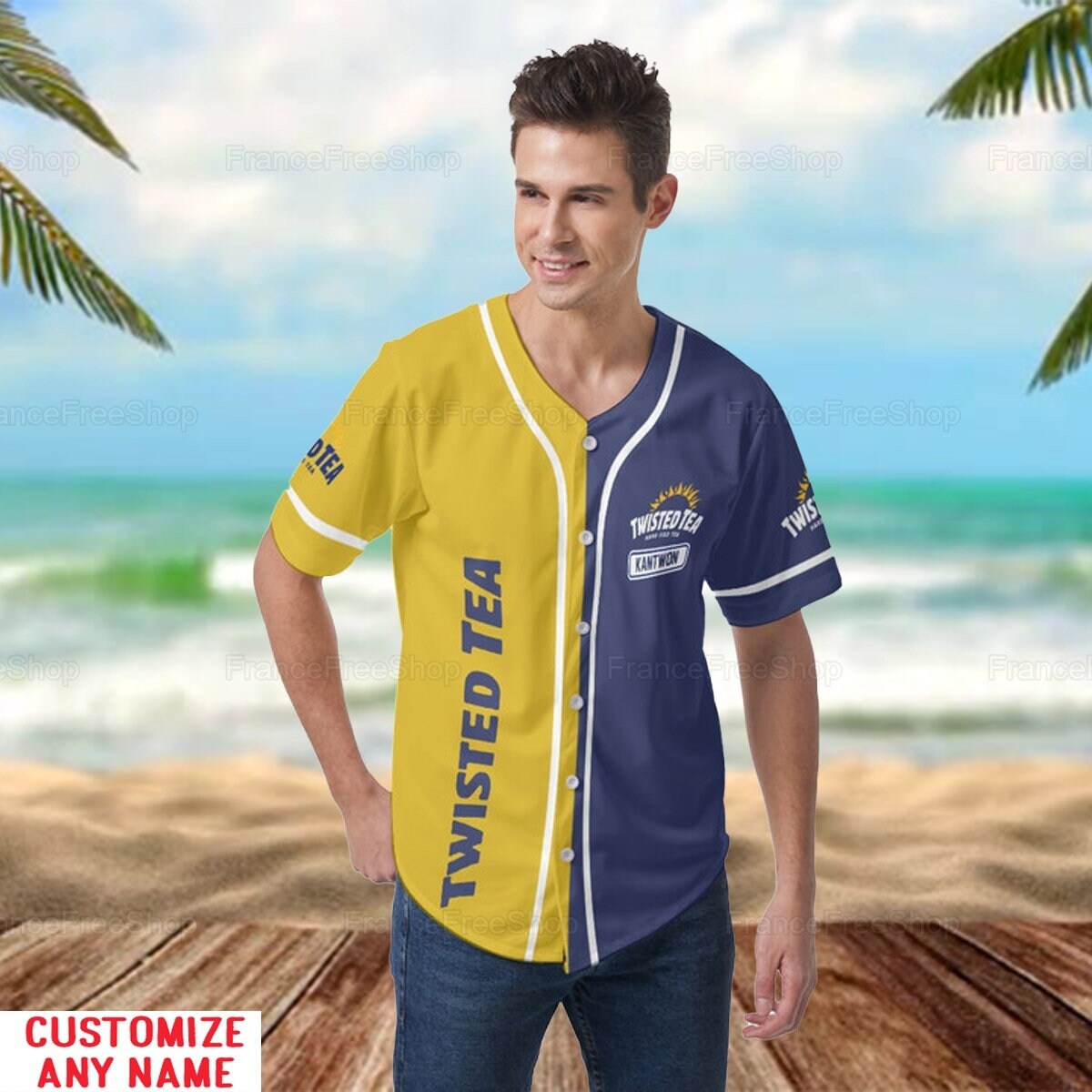 Twisted Tea Baseball Jersey, Multicolor Twisted Tea Baseball Jersey ...