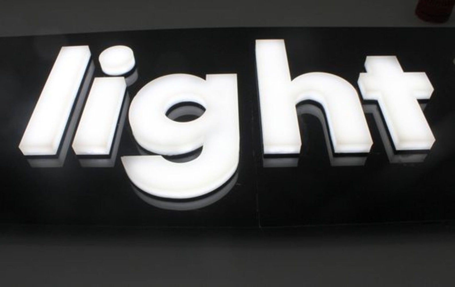 Custom 3D Acrylic Backlit Business Logo Sign: LED Illuminated Signage ...