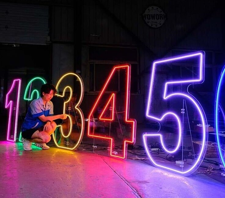 Custom Oversized Neon Signs for Outdoor Signage - Etsy