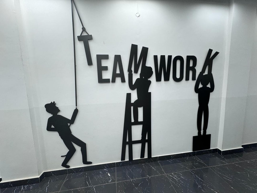 MDF Letter Signage - PU Painted MDF Wall Mounted Letter Board Set ...