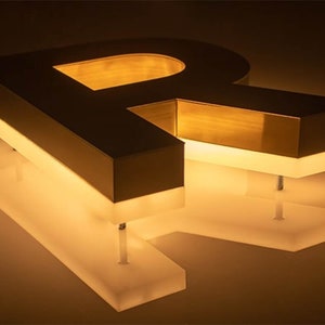 Custom Signage Letters for Business - LED Reverse Lit, Metal and ...