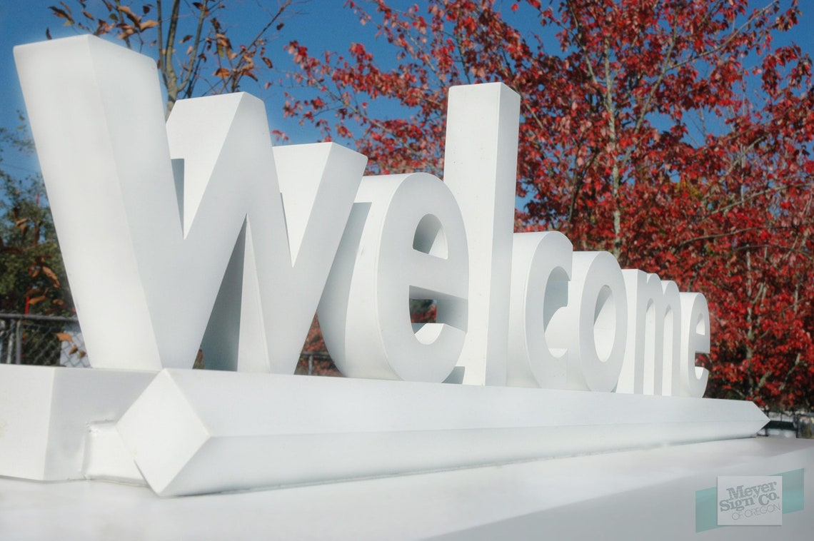 Custom Oversized Sky Signage Letters for Stadiums, Sports Offices, and ...