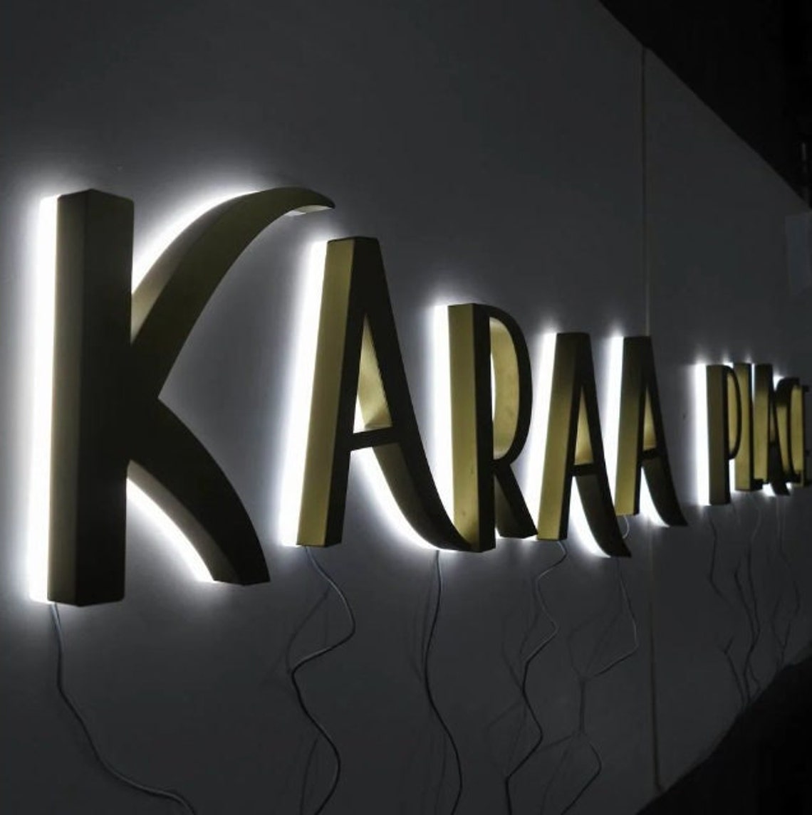 Custom Signage Letters for Business LED Reverse Lit, Metal and Acrylic ...