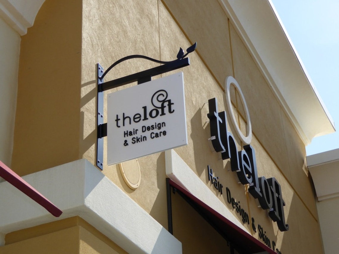 Double Sided Blade Sign Custom Sign for Business Storefront or Outdoor ...